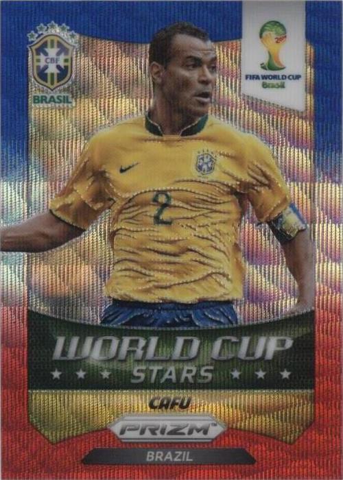 2014 Panini Prizm World Cup - Stars Blue & REDWAVE Prizm #47 Cafu for ...