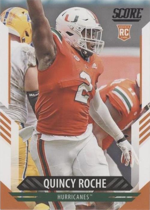 2021 Score - Rookies Quincy Roche #357 (RC) for sale online | eBay