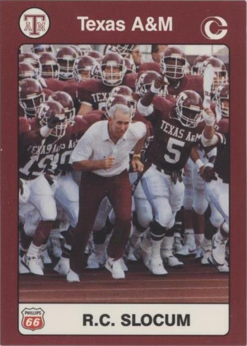 1991 Collegiate Collection Texas A&M Aggies - #4 R.C. Slocum (RC) for ...