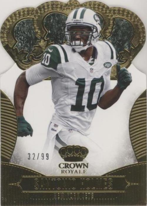 2013 Panini Crown Royale - Santonio Holmes #85 Gold Die-Cut Crown /99 ...
