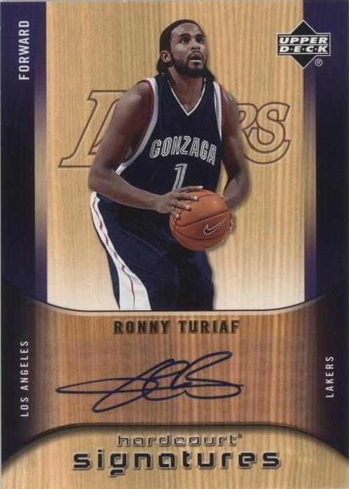 2005-06 Upper Deck Hardcourt - Signatures #HS-RT Ronny Turiaf (AU, RC ...