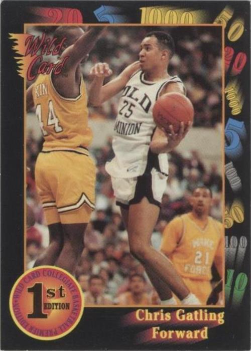 1992 Wild Card Collegiate - Chris Gatling #86 for sale online | eBay