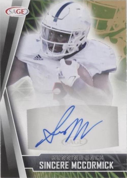 2022 SAGE Low Series - Autographs Sincere McCormick #A-SM Black (AU, RC ...