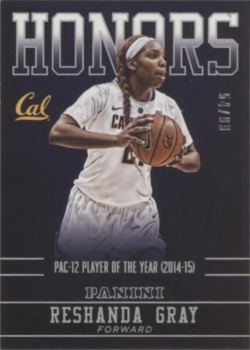 2015 Panini Cal Bears - Honors Reshanda Gray #RG-CAL Silver /99 (RC ...