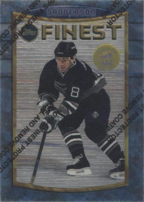 1994-95 Topps Finest - Super Teams Stanley Cup #108 Geoff Sanderson for ...