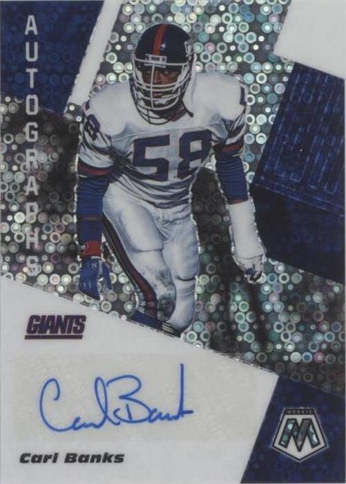 2020 Panini Mosaic - Autographs No Huddle #ANH-CBA Carl Banks (AU) for ...