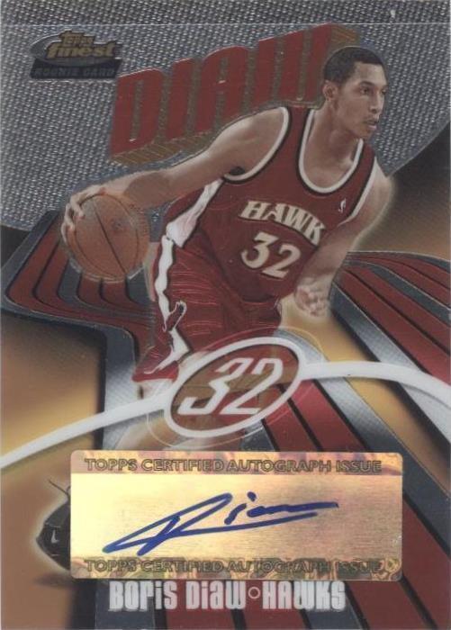 2003-04 Topps Finest - Rookie Autograph Boris Diaw #144 /999 (AU, RC ...