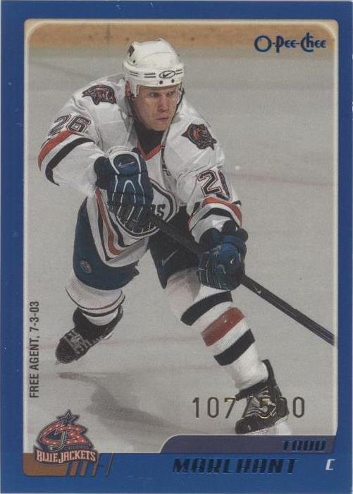 2003-04 O-Pee-Chee - Blue #29 Todd Marchant /500 for sale online | eBay