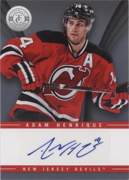 2013-14 Totally Certified - Signatures #TS-AH Adam Henrique (AU) for ...
