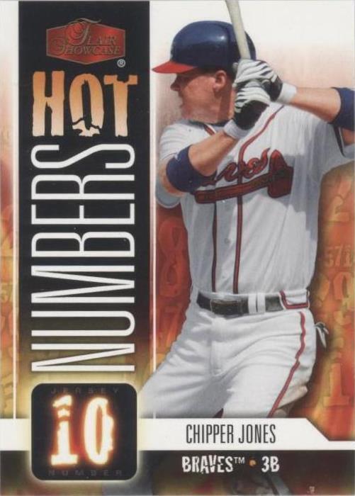2006 Flair Showcase - Hot Numbers Chipper Jones #HN-5 for sale online ...