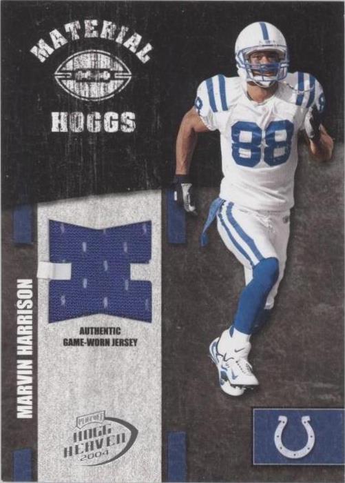2004 Playoff Hogg Heaven - Material Hoggs Silver #MH-34 Marvin Harrison ...