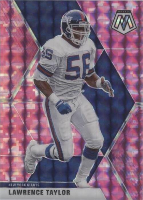 2020 Panini Mosaic - Lawrence Taylor #154 Camo Pink Mosaic Prizm for ...
