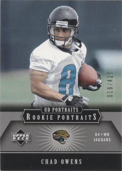 2005 Upper Deck Portraits - Rookie Portraits Chad Owens #144 /425 (RC ...