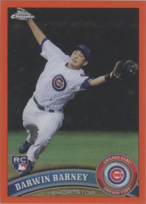 2011 Topps Chrome - Orange Refractor #193 Darwin Barney (RC) for sale ...