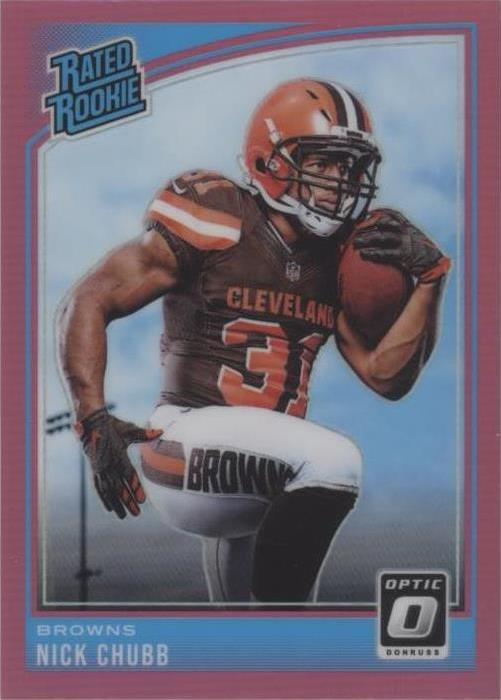 2018 Donruss Optic - Rated Rookie Pink #158 Nick Chubb (RC) for sale ...