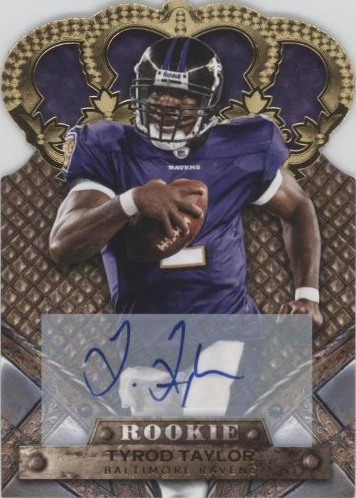 2011 Panini Crown Royale - Rookie Gold Signatures #198 Tyrod Taylor ...