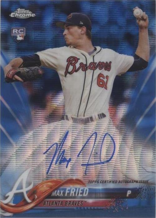 2018 Topps Chrome - Rookie Autographs Blue Wave Refractor #RA-MF Max ...