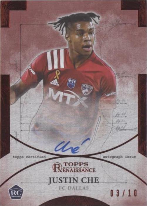 2022 Topps Renaissance MLS - Renaissance Engravements Autographs Justin ...