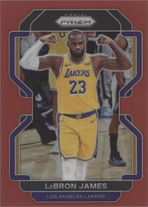 2021-22 Panini Prizm - Red Prizm #91 LeBron James /299 for sale online ...