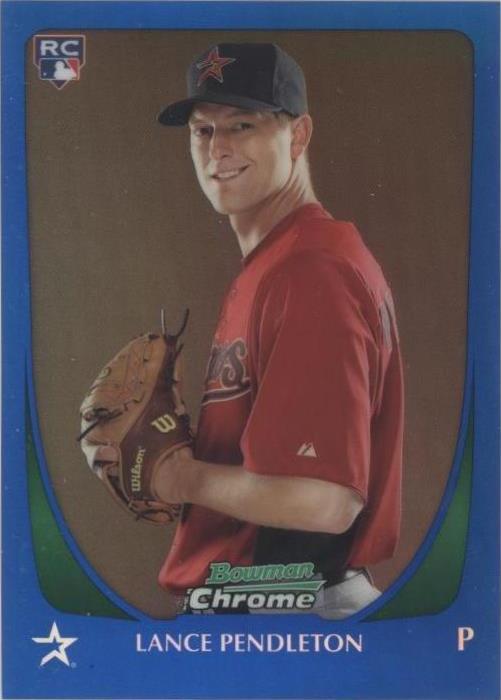 2011 Bowman Draft Picks & Prospects - Chrome Blue Refractor #68 Lance ...