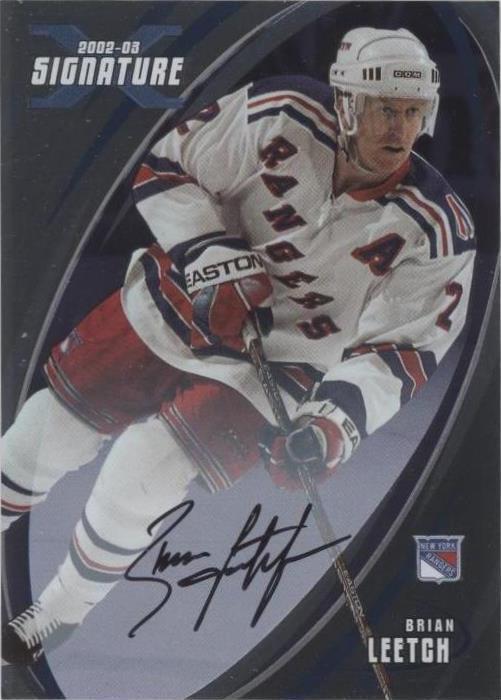 2002-03 In the Game Be A Player Signature Series - Brian Leetch #177 ...