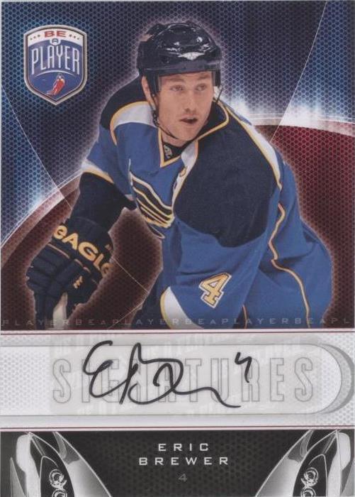 2009-10 Upper Deck Be a Player - Signatures Eric Brewer #S-EB (AU) for ...