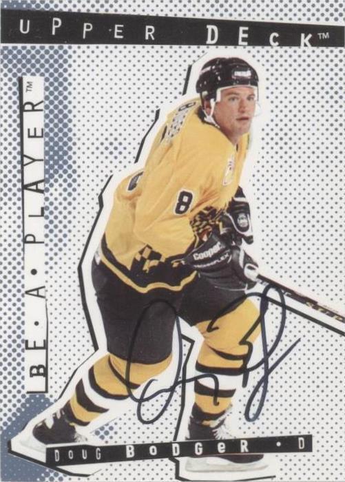 1994-95 Upper Deck Be a Player - Signatures Doug Bodger #39 (AU) for ...