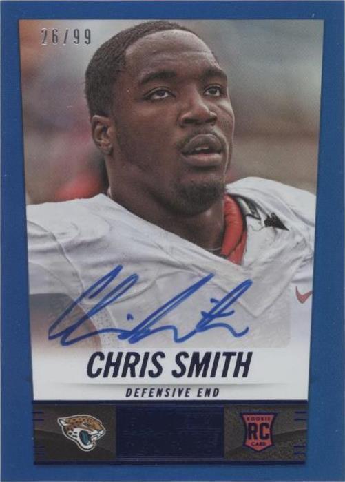 2014 Panini Hot Rookies - Rookie Signatures Blue #352 Chris Smith /99 ...