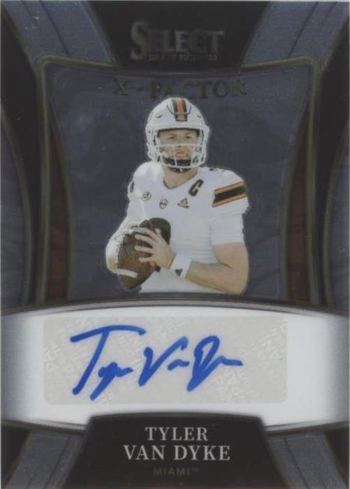 2022 Panini Select Draft Picks - X-Factor Signatures Tyler Van Dyke #X ...