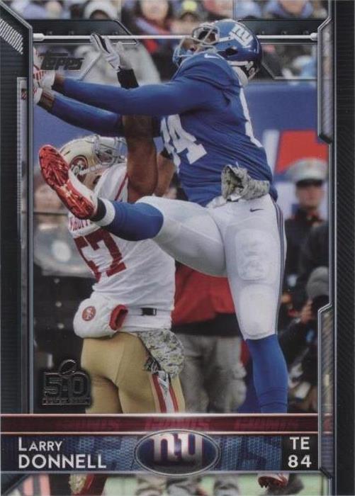 2015 Topps - NFL 50th Super Bowl #187 Larry Donnell (RC) for sale ...
