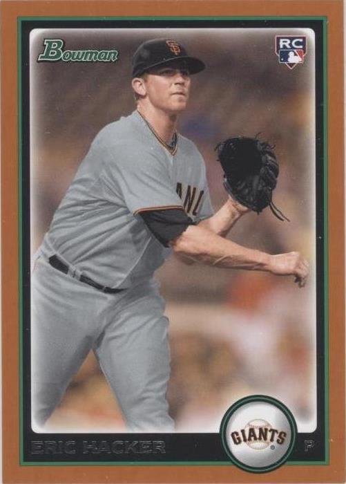 2010 Bowman - Orange #216 Eric Hacker /250 (RC) for sale online | eBay