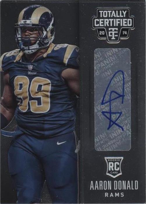 2014 Panini Totally Certified - Rookie Signatures #151 Aaron Donald (AU ...