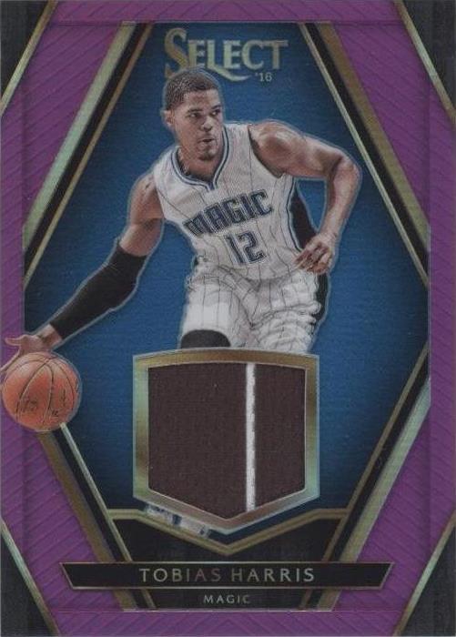 2015-16 Panini Select - Swatches Purple Prizm #13 Tobias Harris /99 ...