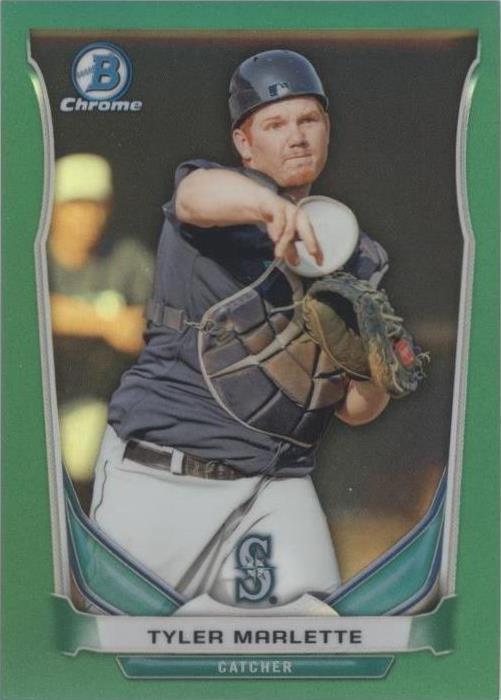2014 Bowman Chrome - Prospects Green Refractor #BCP50 Tyler Marlette ...