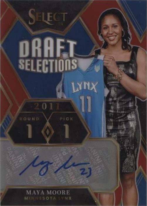2024 Panini Select WNBA - Draft Selections Signatures Maya Moore #DSS ...