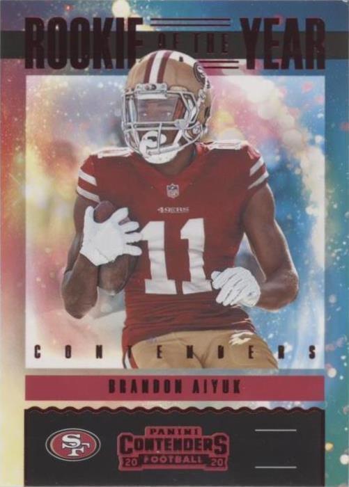 2020 Panini Contenders - Rookie of the Year Contenders Brandon Aiyuk # ...
