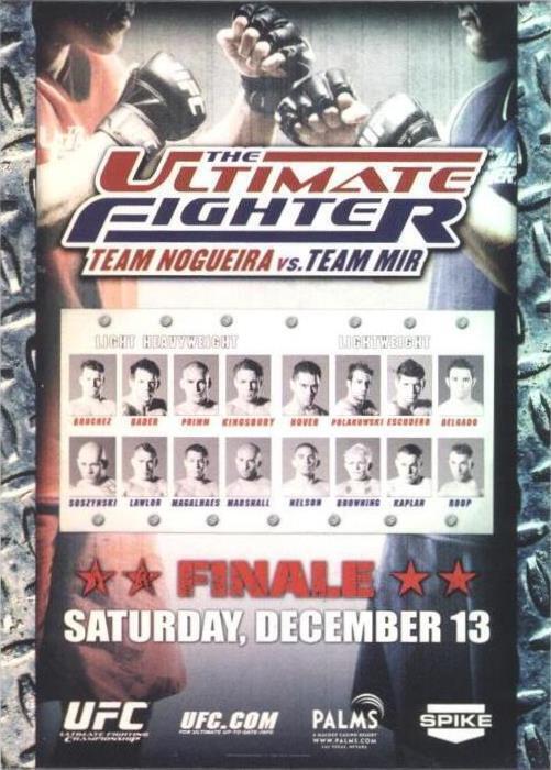 2010 Topps UFC Main Event - Fight Poster Review Ultimate Fighter 8 #FPR ...