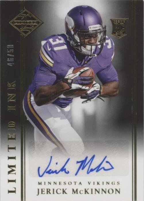2014 Panini Limited - Limited Ink Jerick McKinnon #LI-JM /50 (AU, RC ...