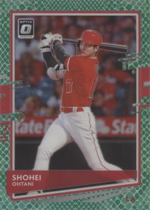 2020 Panini Donruss Optic - Choice Green Dragon Prizm #118 Shohei ...