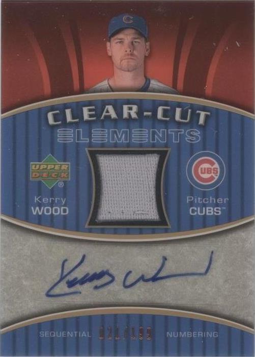 2007 Upper Deck Elements - Clear-Cut Elements Kerry Wood #CCE-KW /199 ...