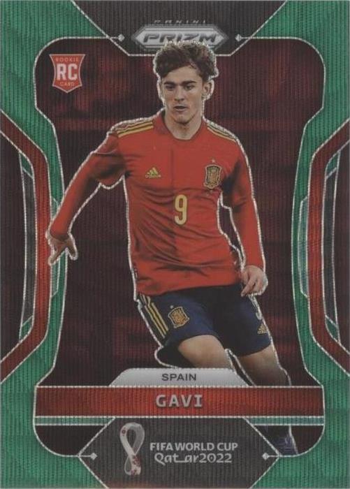 2022 Panini Prizm World Cup Qatar - Green Wave Prizm #223 Gavi | Compra ...