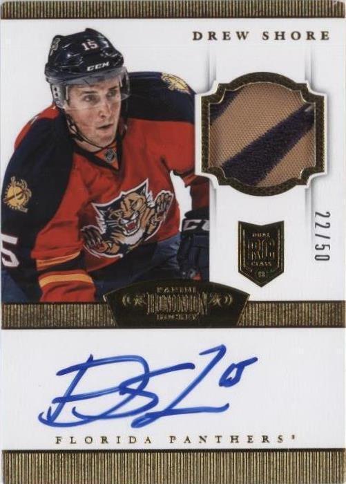 2013-14 Panini Dominion - Rookie Patch Autograph Drew Shore #158 Gold ...