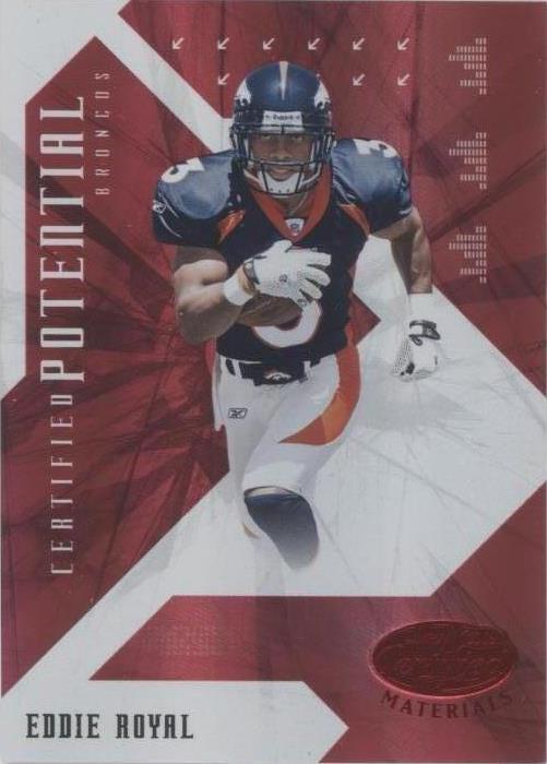 2008 Leaf Certified Materials - Certified Potential Eddie Royal #CP-19 ...