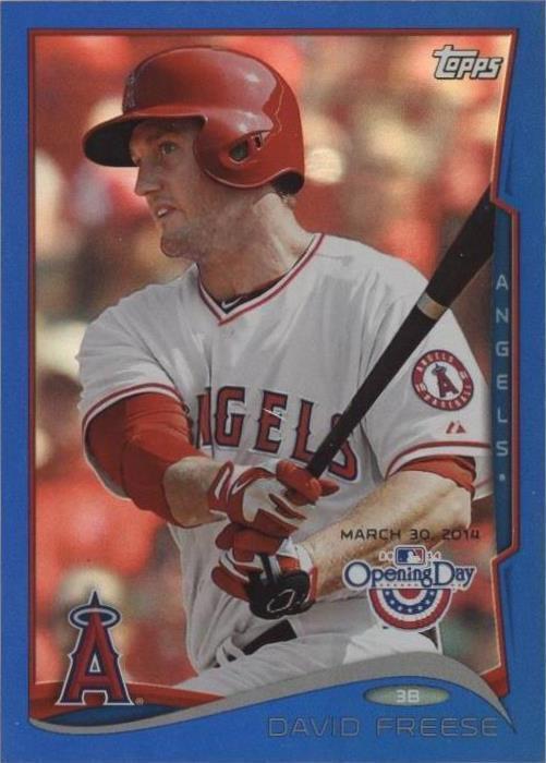 2014 Topps Opening Day - David Freese #197 Blue Holofoil /2014 for sale ...