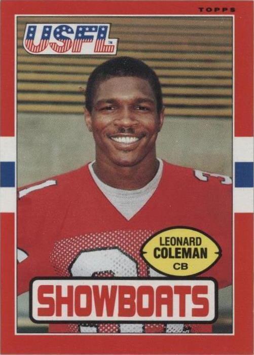 1985 Topps USFL - Leonard Coleman #68 (RC) for sale online | eBay