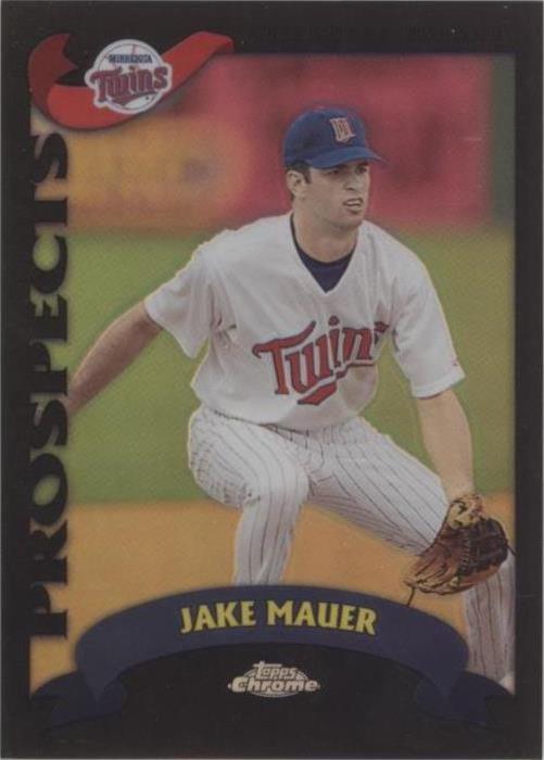 2002 Topps Chrome Traded & Rookies - Black Refractor #T252 Jake Mauer ...