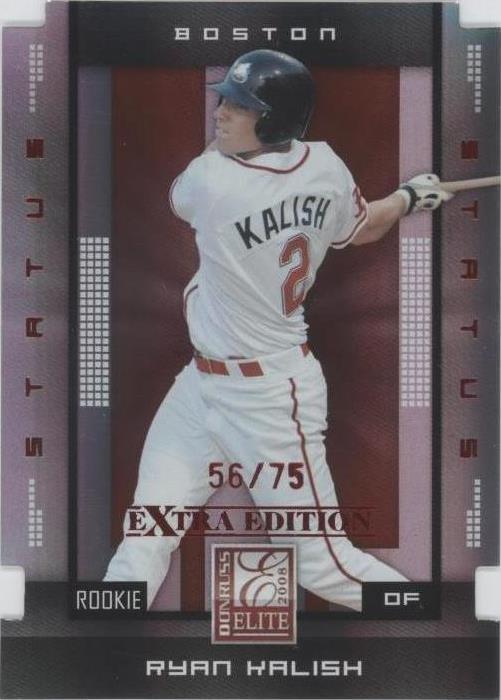 2008 Donruss Elite Extra Edition - Status Red Die-Cut #158 Ryan Kalish ...