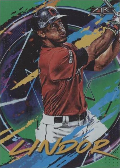 2020 Topps Fire - Green #24 Francisco Lindor /199 for sale online | eBay