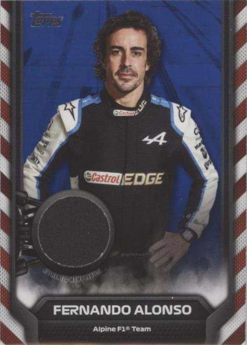 2021 Topps Formula 1 - F1 Relics Blue #F1R-FA Fernando Alonso /99 (MEM ...