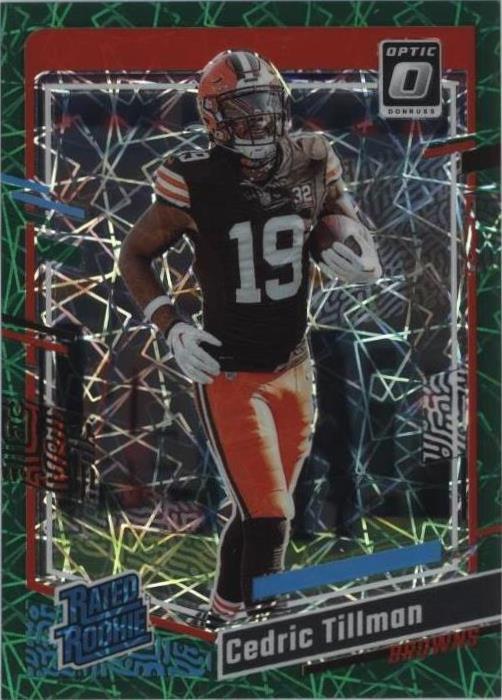 2023 Panini Donruss Optic - Rated Rookie Cedric Tillman #224 Green Velocity Prizm (RC) for sale ...
